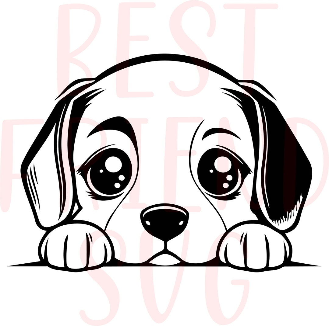 Cute Dog SVG, Cute Puppy Svg, Png, Eps, Dxf, Silhouette, Cute Dog ...