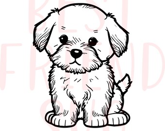 CUTE DOG SVG, Cute Dog Clipart, Cute Dog Puppy Svg Files for Cricut ...