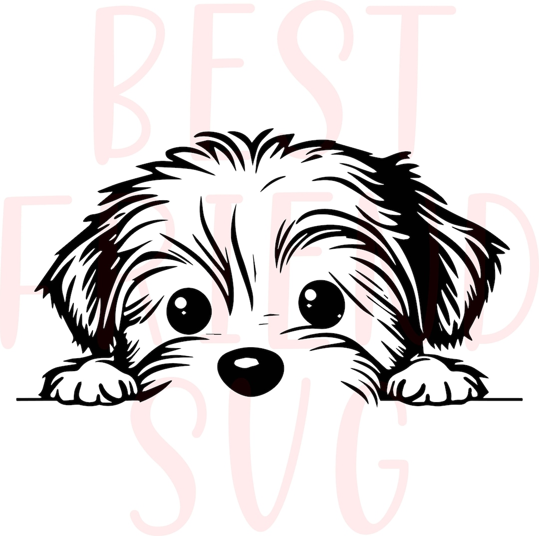Cute Dog SVG, Cute Puppy Svg, Png, Eps, Dxf, Silhouette, Cute Dog ...