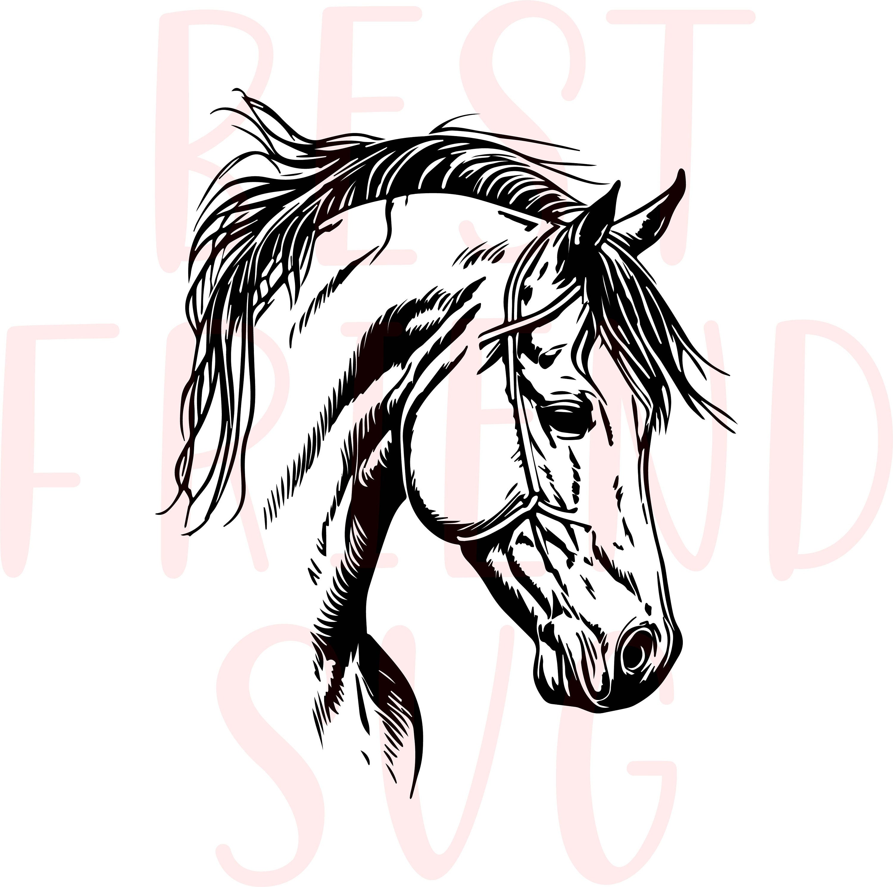 Beautiful Horse Svg File for Cricut and Silhouette Horse SVG - Etsy