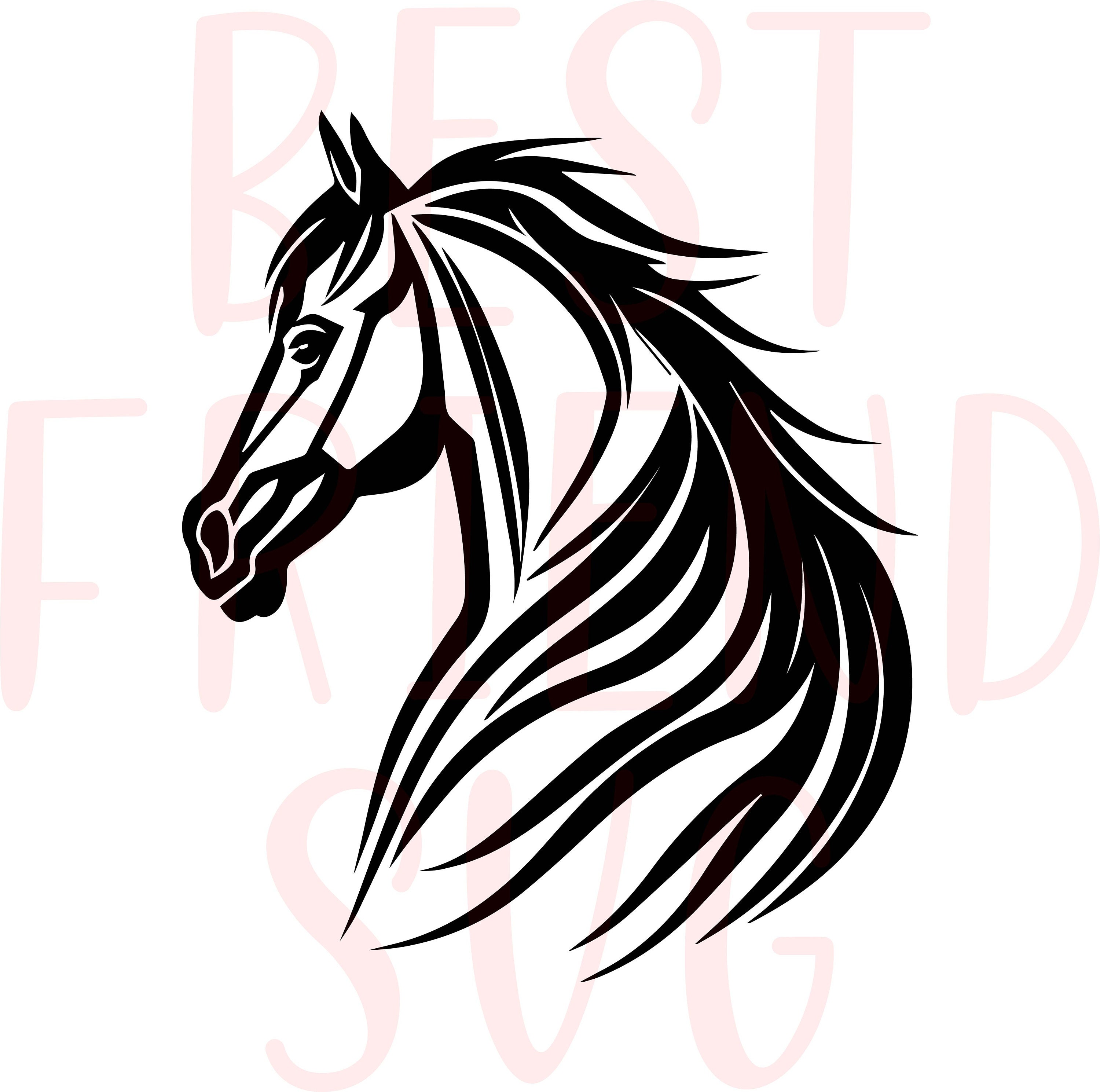 Beautiful Horse Svg File for Cricut and Silhouette Horse SVG - Etsy
