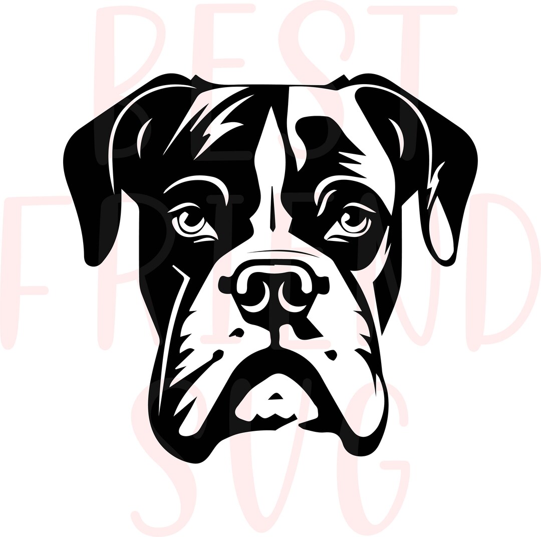 Beautiful Dog Boxer Svg File for Cricut and Silhouette, Boxer SVG ...