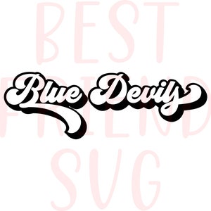 Blue Devils Svg Football Svg Blue Devils Team Svg Dxf Png - Etsy