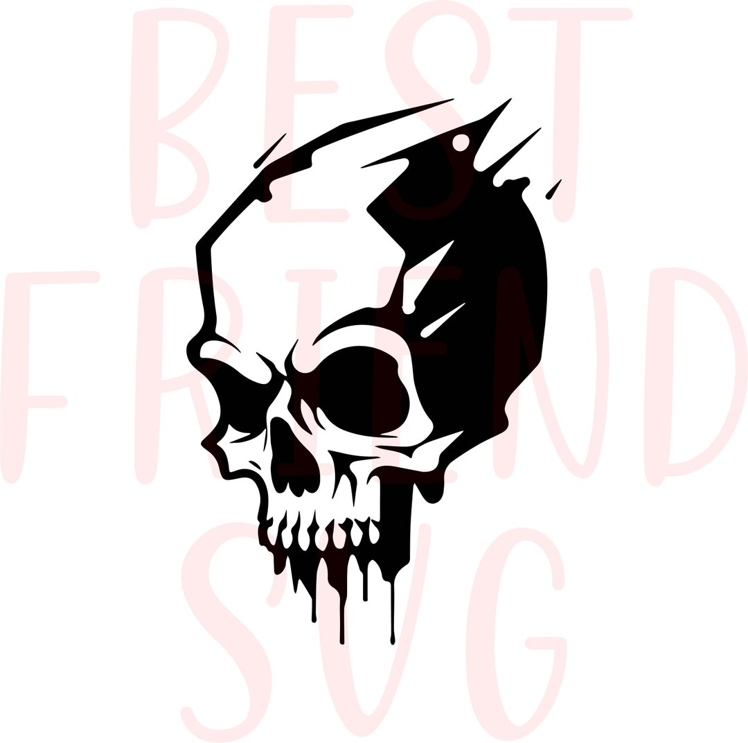 Dripping Skull SVG, Skeleton SVG, Gothic Decal T-shirt Sticker Graphics ...