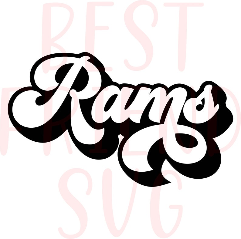 Rams Svg, Rams Team Svg, Dxf, Png, Eps Instant Download, Football Svg ...