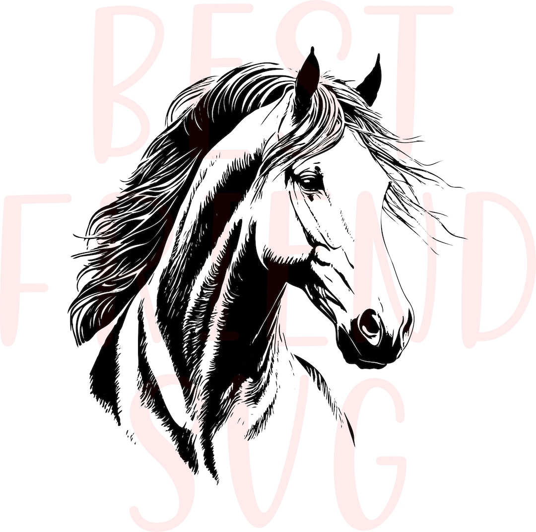 Beautiful Horse Svg File for Cricut and Silhouette, Horse SVG, Horse ...
