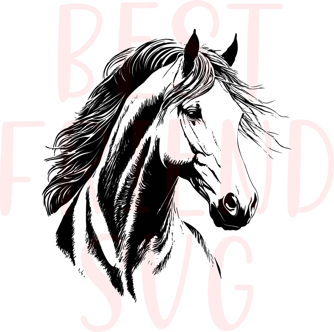 Beautiful Horse Svg File for Cricut and Silhouette Horse SVG - Etsy