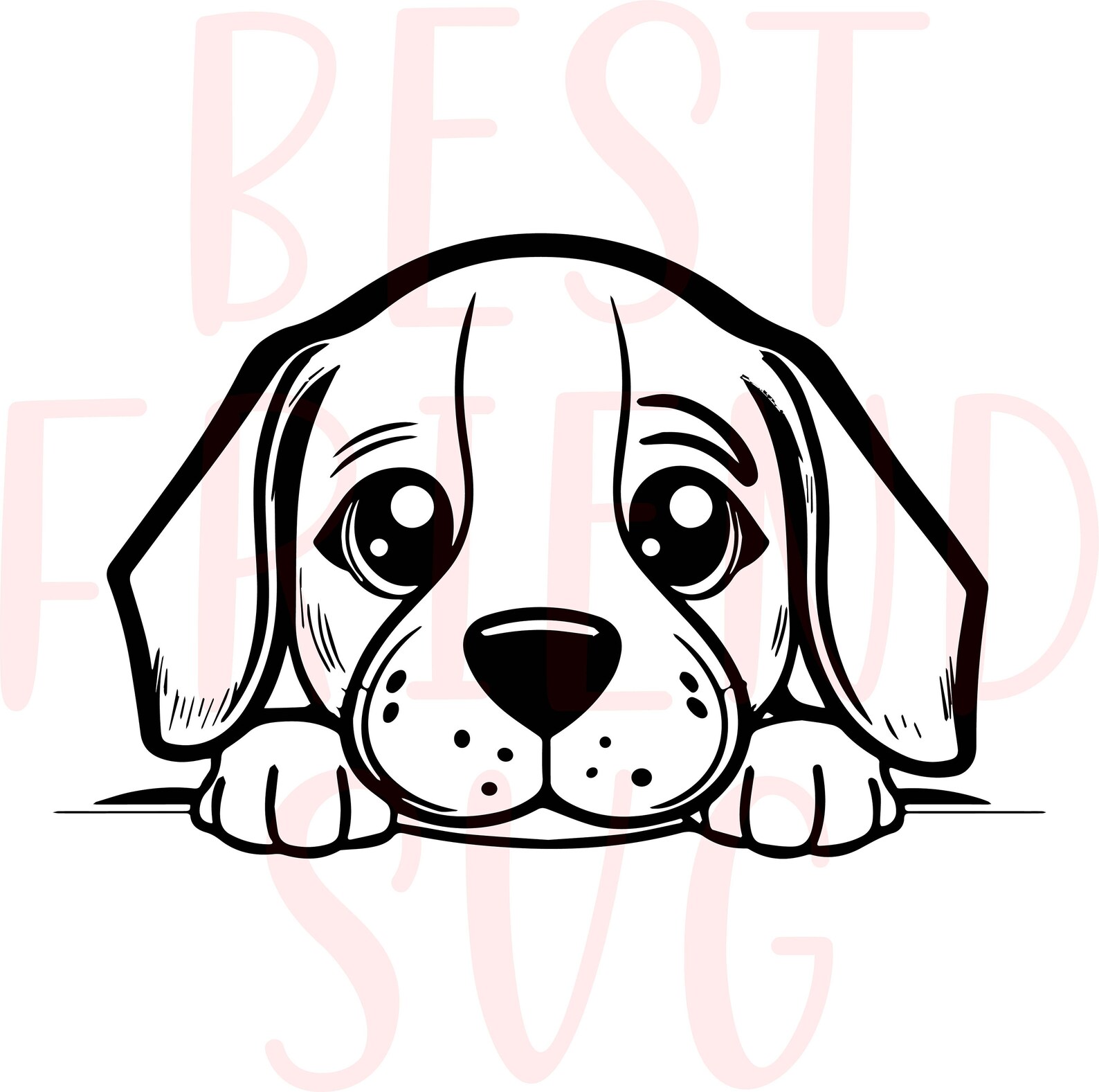 Cute Dog SVG, Cute Puppy Svg, Png, Eps, Dxf, Silhouette, Cute Dog ...