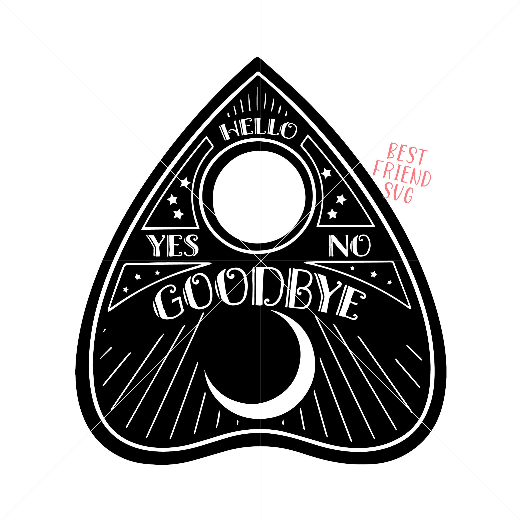 Ouija Planchette Coaster SVG Cut File. A Halloween SVG Cut - Etsy