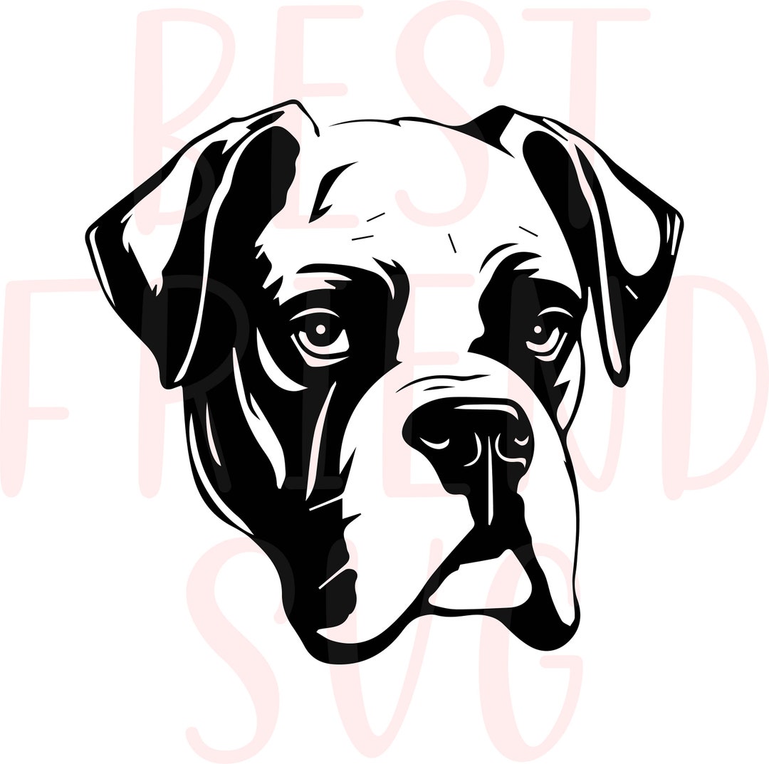 Beautiful Dog Boxer Svg File for Cricut and Silhouette, Boxer SVG ...
