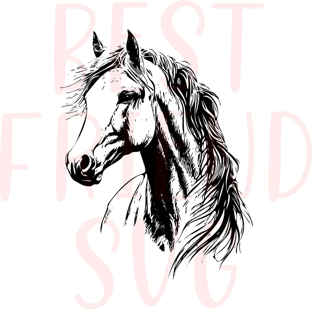 Beautiful Horse Svg File for Cricut and Silhouette, Horse SVG, Horse ...