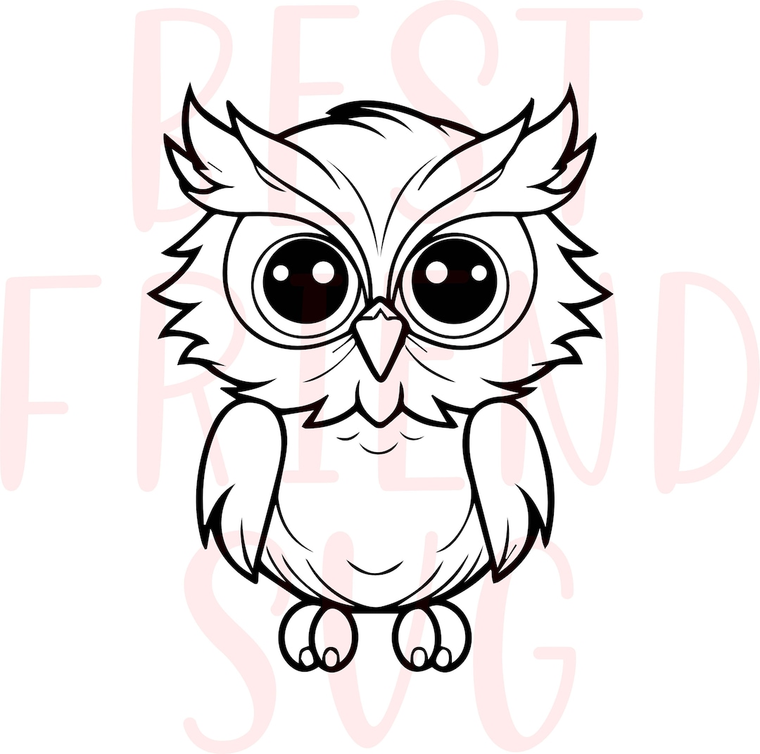 Beautiful Owl Svg File for Cricut and Silhouette, Owl SVG, Owl Head Svg ...