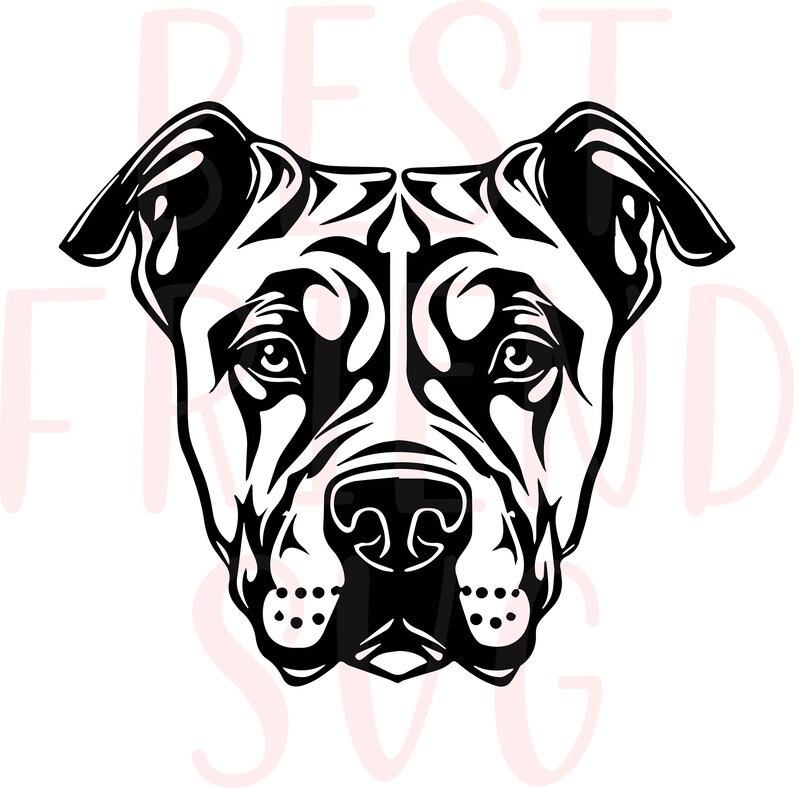 Pitbull Svg, Dog Svg, Instant Download, Png, Dxf, Eps, Svg Cricut ...