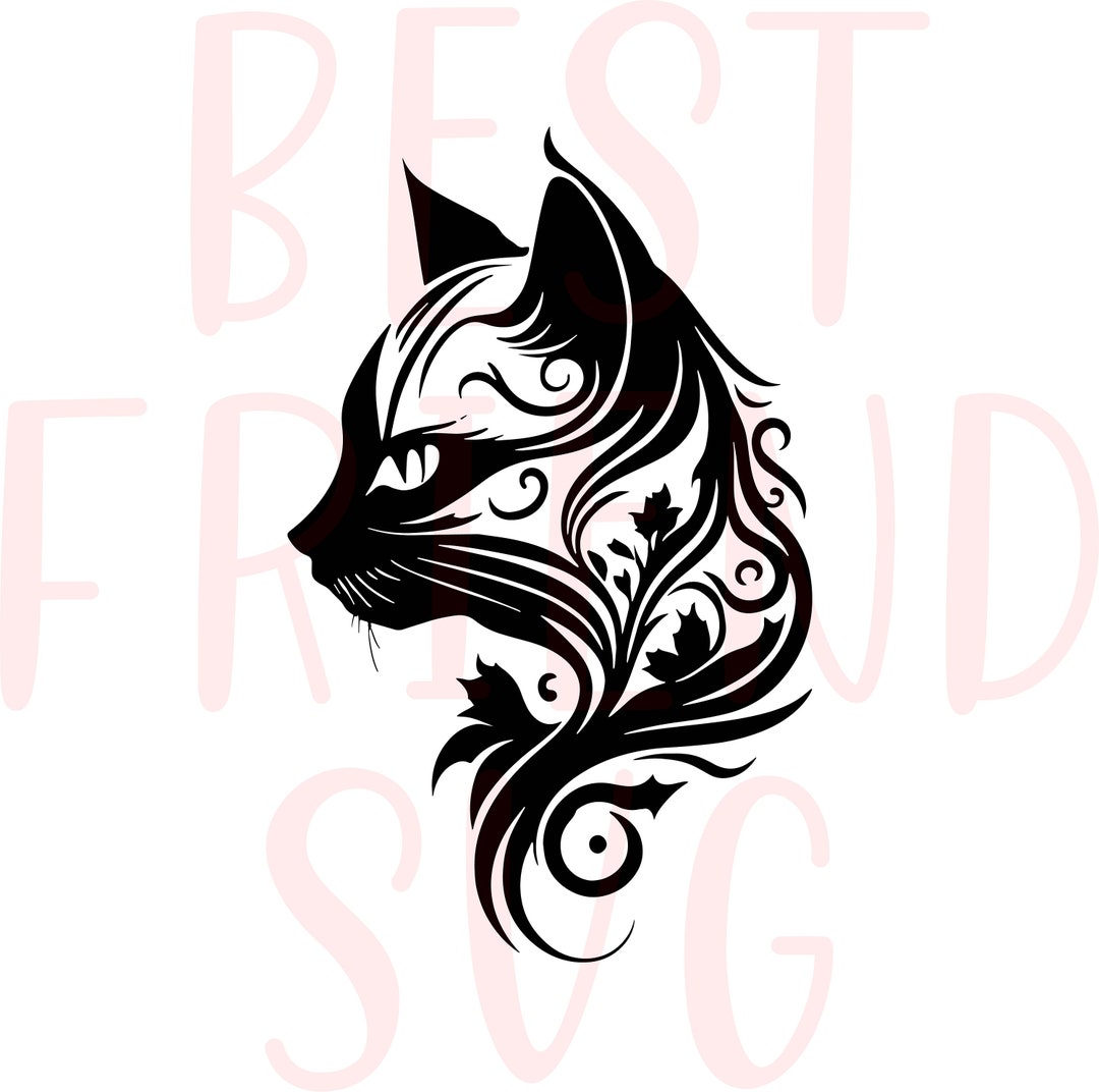 Beautiful Cat Svg File for Cricut and Silhouette, Cat SVG, Cat Head Svg ...