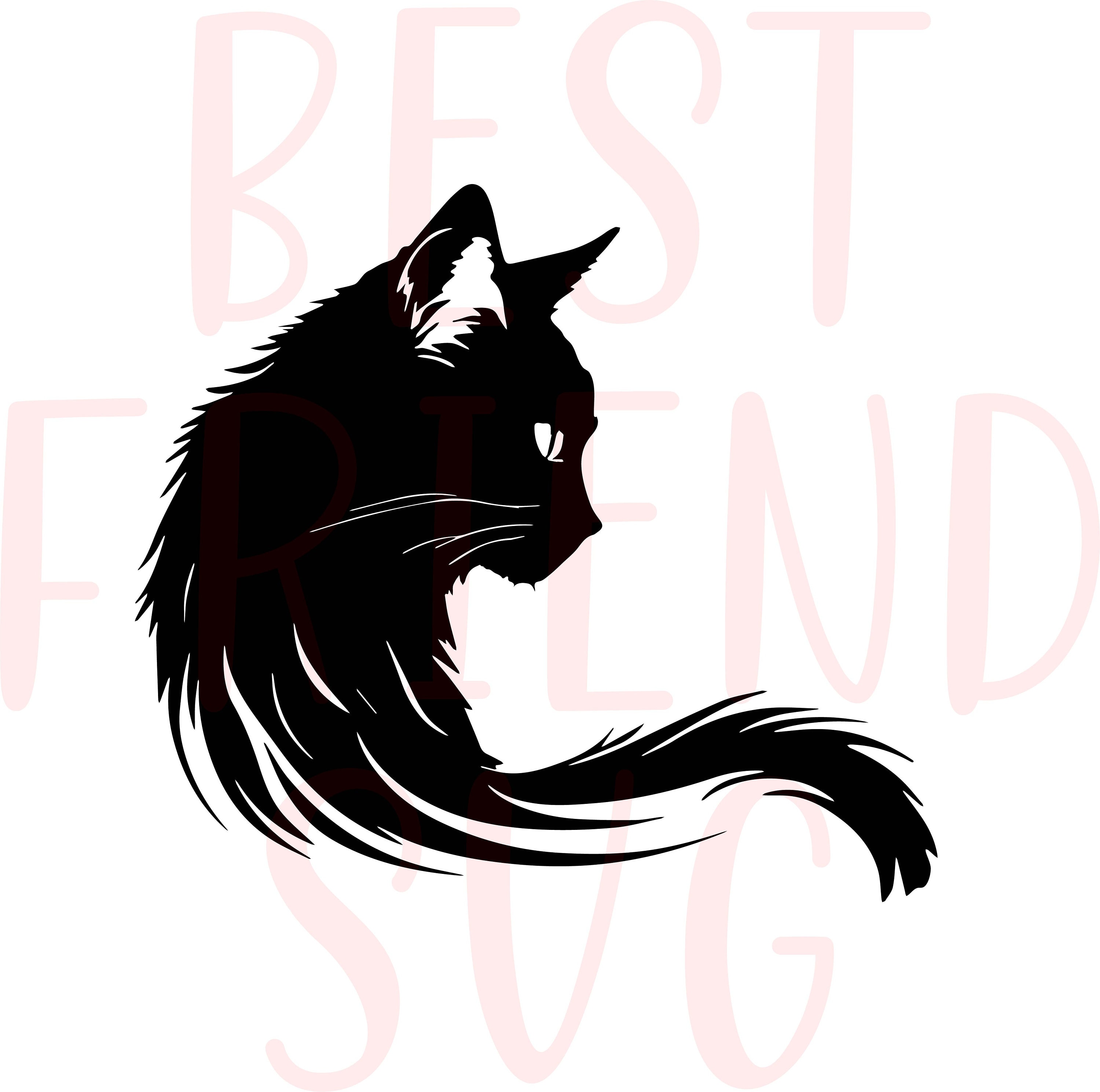 Beautiful Cat Svg File for Cricut and Silhouette, Cat SVG, Cat Head Svg ...