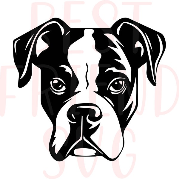 Boxer Svg File - Etsy