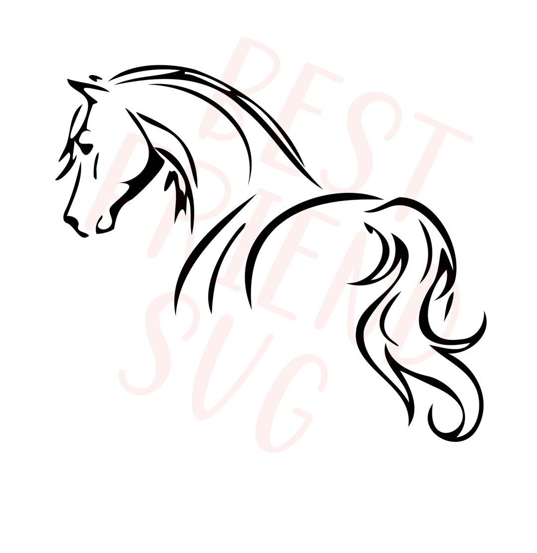 Beautiful Horse Svg File for Cricut and Silhouette, Horse SVG, Horse ...