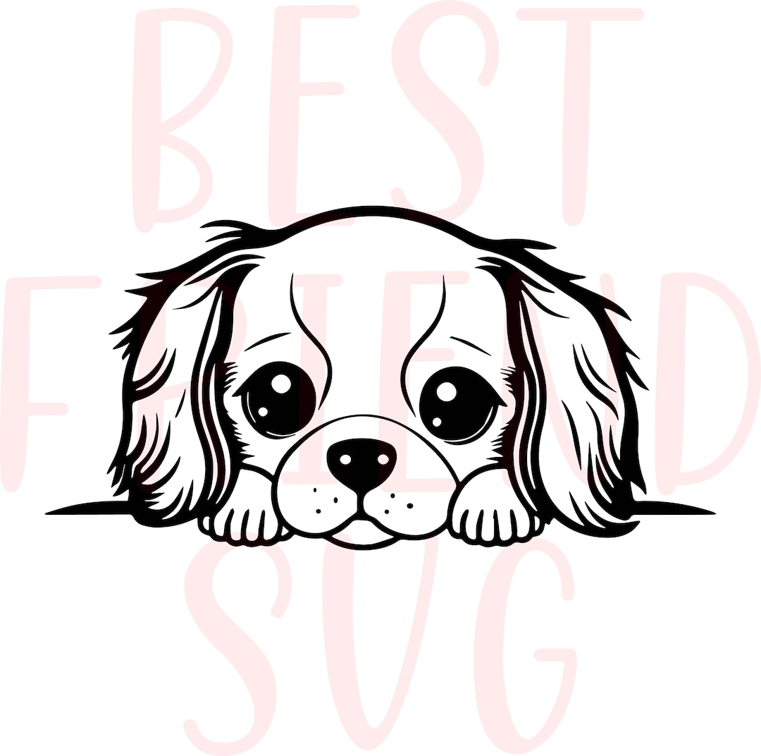 Cute Dog SVG, Cute Puppy Svg, Png, Eps, Dxf, Silhouette, Cute Dog ...