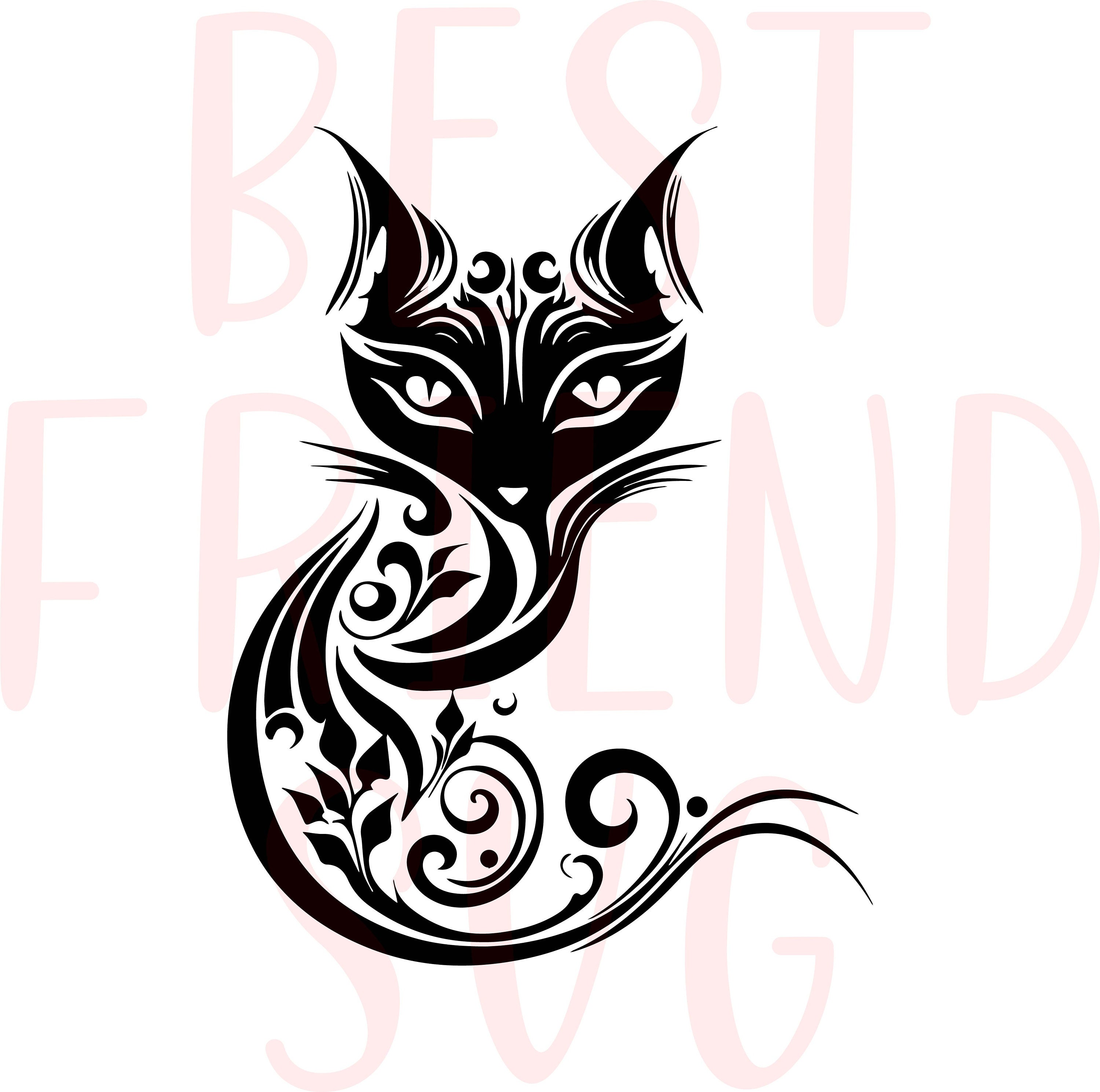Beautiful Cat Svg File for Cricut and Silhouette Cat SVG Cat - Etsy