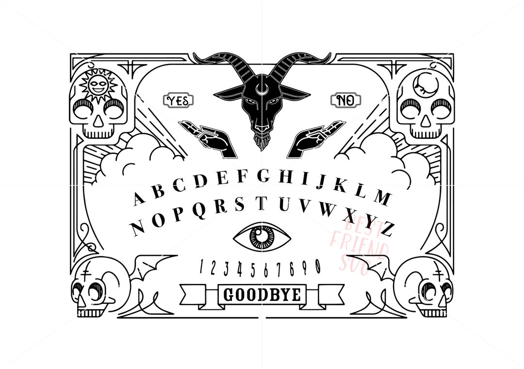 Ouija Board SVG, Ouija Spirit Board Design, Spirit Board Svg, Ouija SVG ...