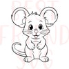 Cute Mouse SVG, Sweet Mouse Svg, Png, Eps, Dxf, Silhouette, Cute Mouse ...