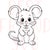 Cute Mouse SVG, Sweet Mouse Svg, Png, Eps, Dxf, Silhouette, Cute Mouse ...