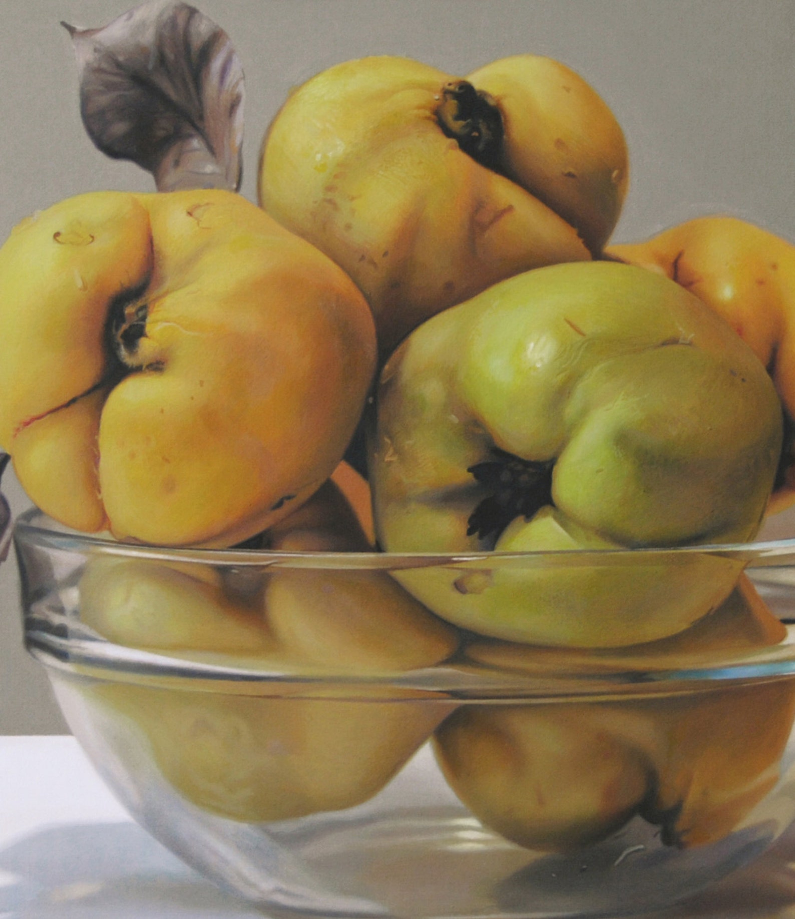 Still Life, Original Painting, Quinces Painting, Basket, Hyperrealism ...