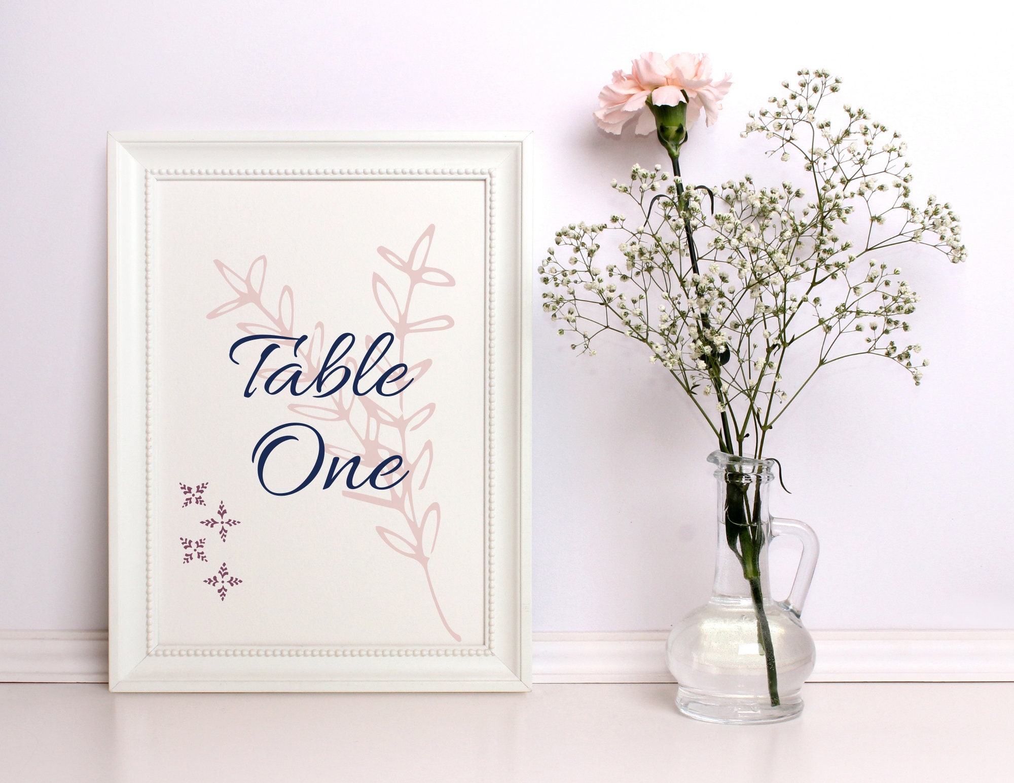 Letreros de números de mesa imprimibles: ¡personaliza tus colores ...