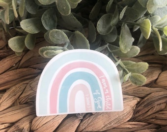 I Am A Child of God Diecut Waterproof Vinyl Sticker, Christian Bible ...