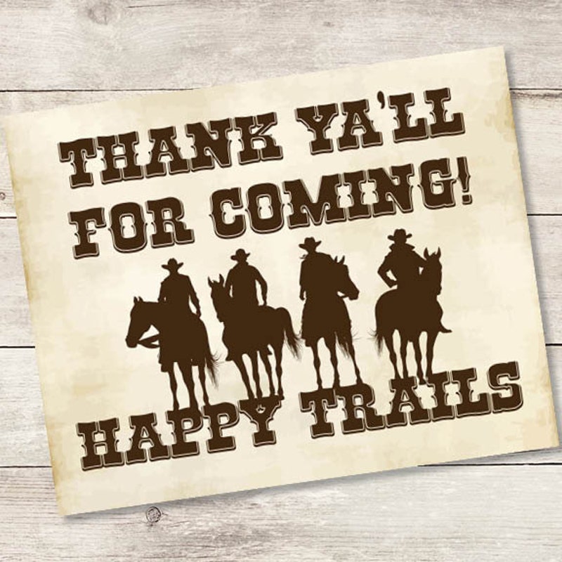 Happy Trails Printable - Etsy