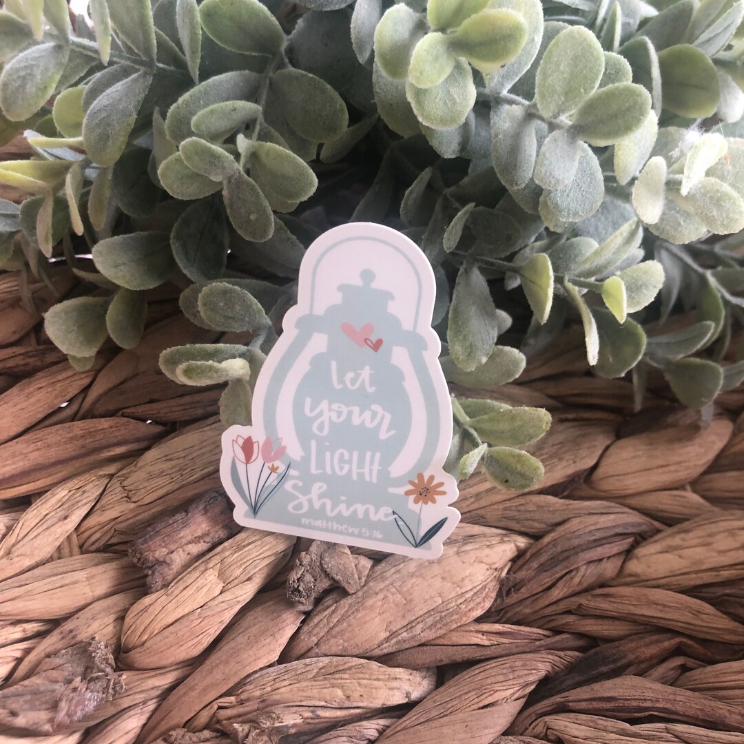 Let Your Light Shine Sticker | Inspirational Stickers | Waterproof ...