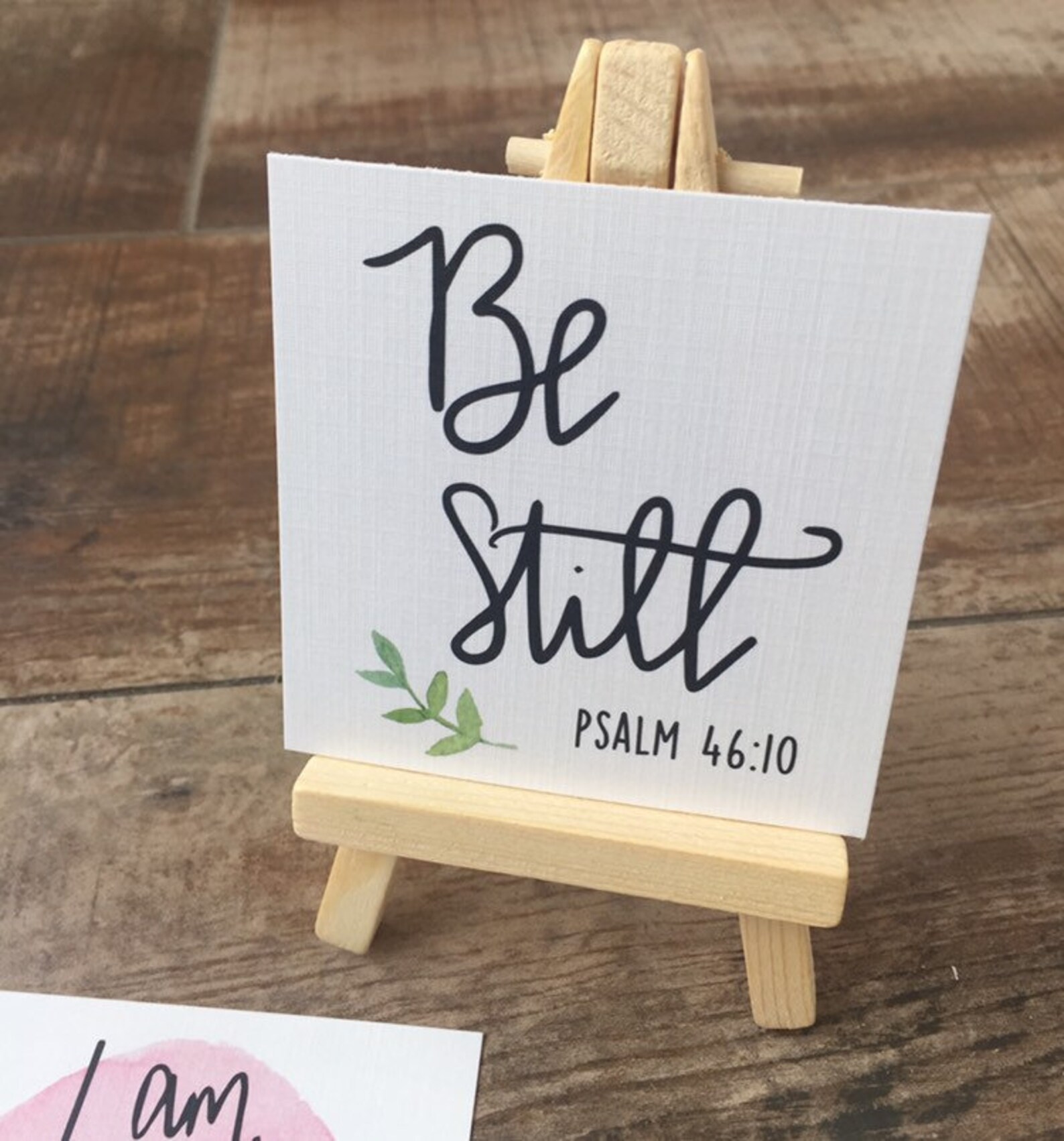 Handlettered Scripture Cards With Stand Faith Scripture - Etsy