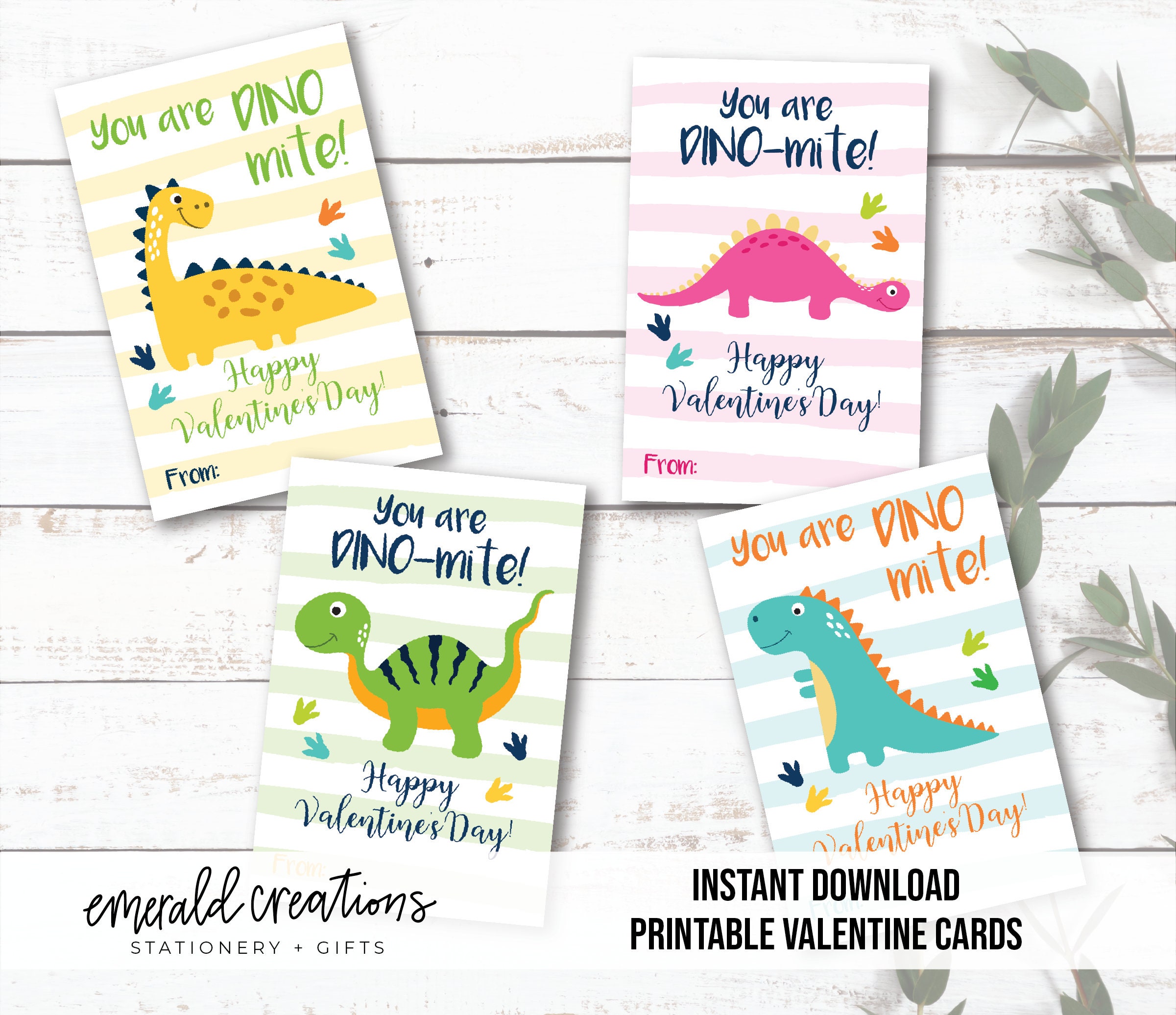 Dino Valentine Cards/printable Valentine Cards/dinosaur Cards - Etsy