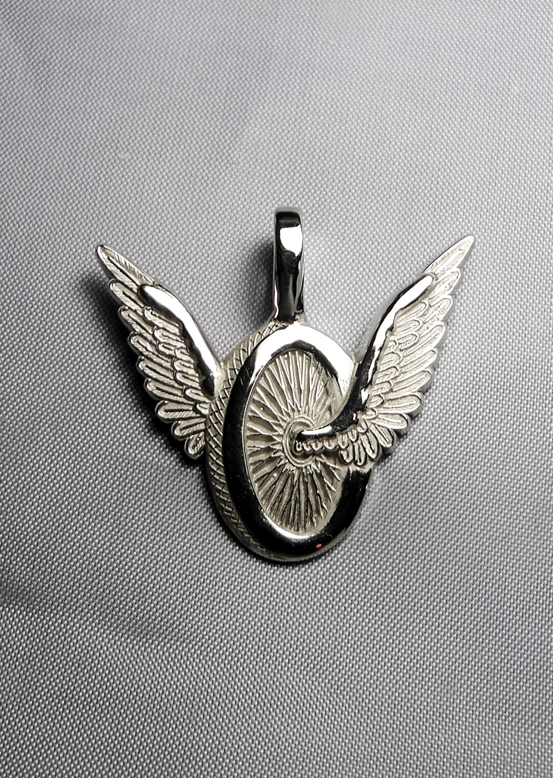 Motorcycle Wings 14k Solid White Gold Hand Made - Etsy