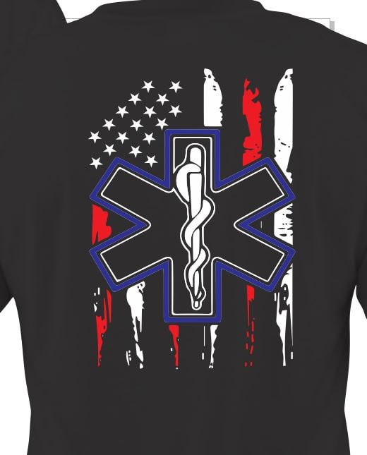 Personalize EMS stars & Stripes T-shirt Red | Etsy