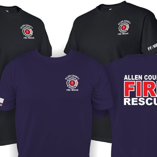 Fire Department Shirt Flag - Etsy