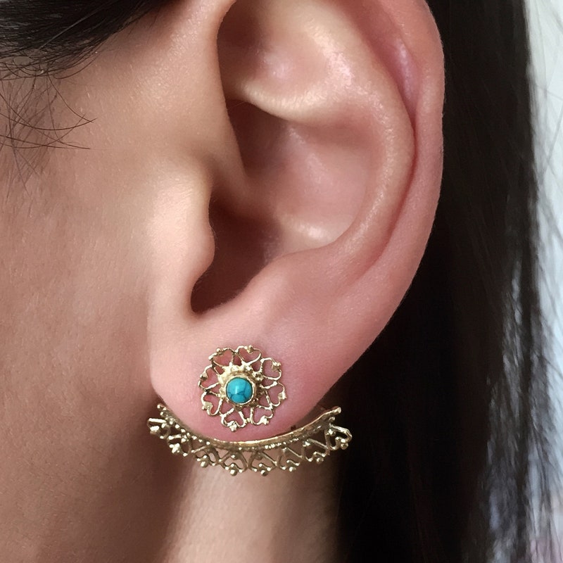 Double Sided Earring - Etsy