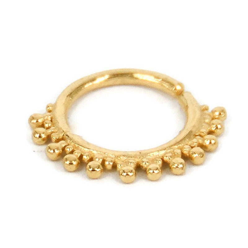 Solid Gold Nose Ring - Etsy