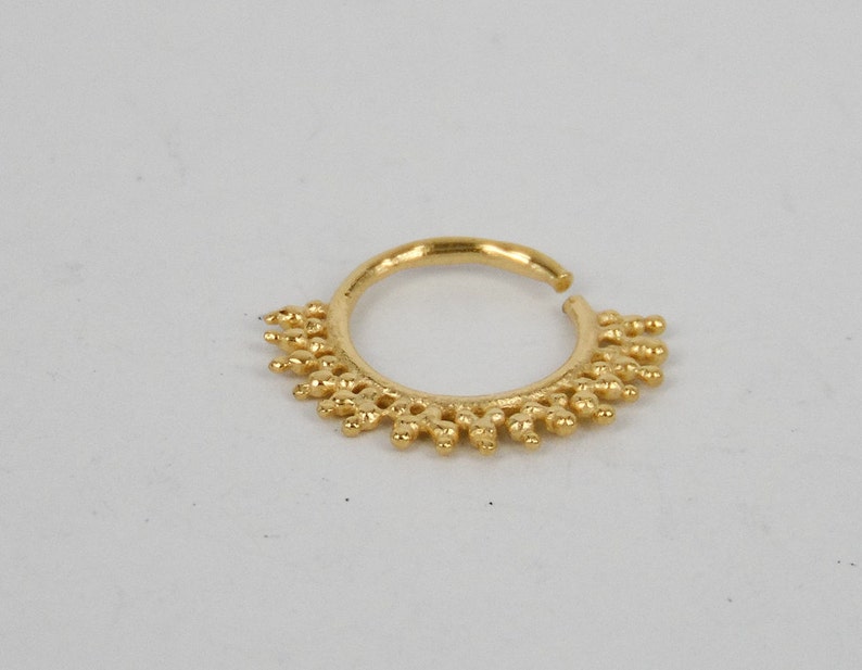 20G Septum Ring Sterling Silver Septum Ring Tribal Septum | Etsy