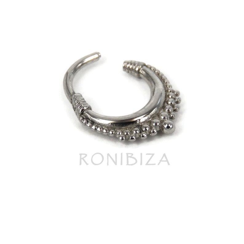 18 Gauge Clicker Septum Ring 8mm Septum Ring Septum Jewelry - Etsy