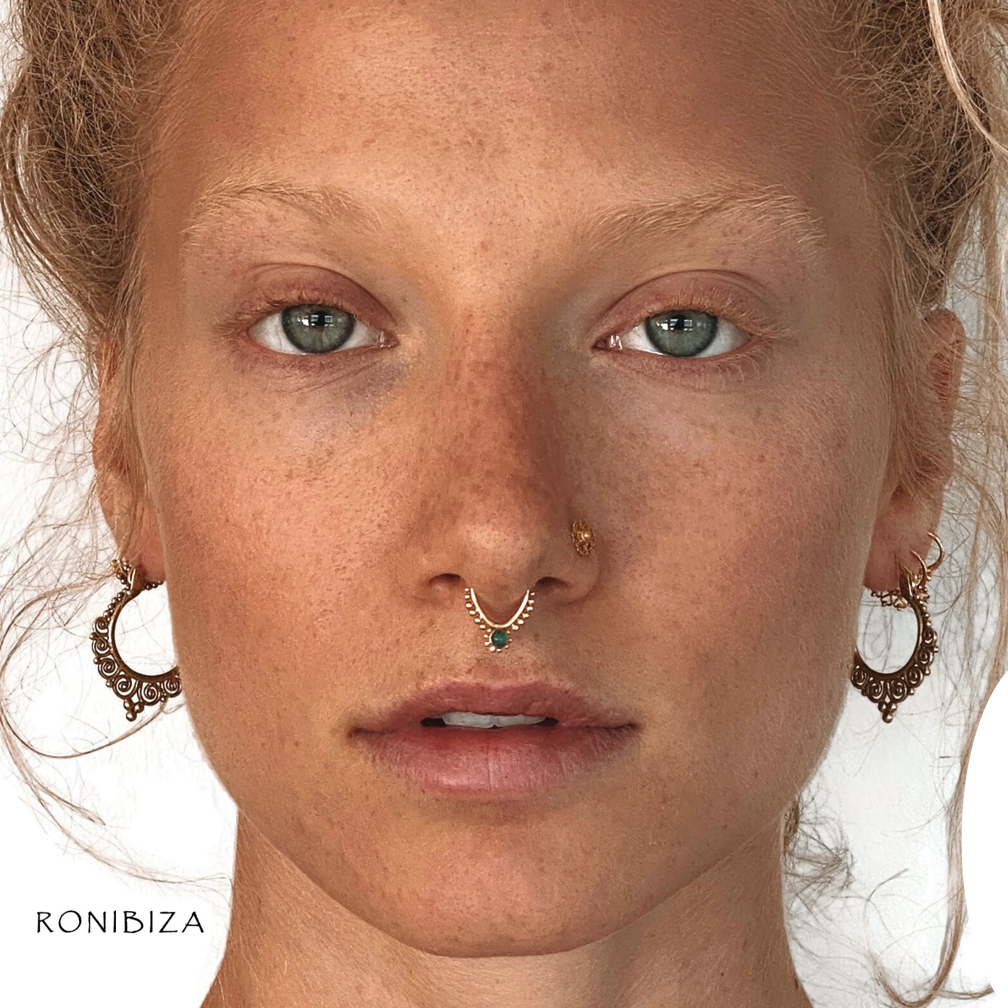 Fake Septum Ring Faux Septum Ring Fake Piercing Clip on | Etsy