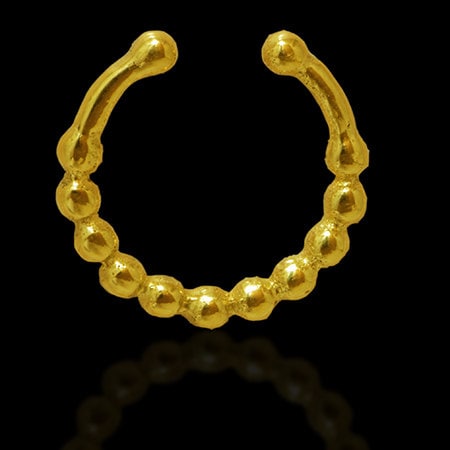 Fake Septum Ring Faux Septum Ring Fake Piercing Clip On | Etsy