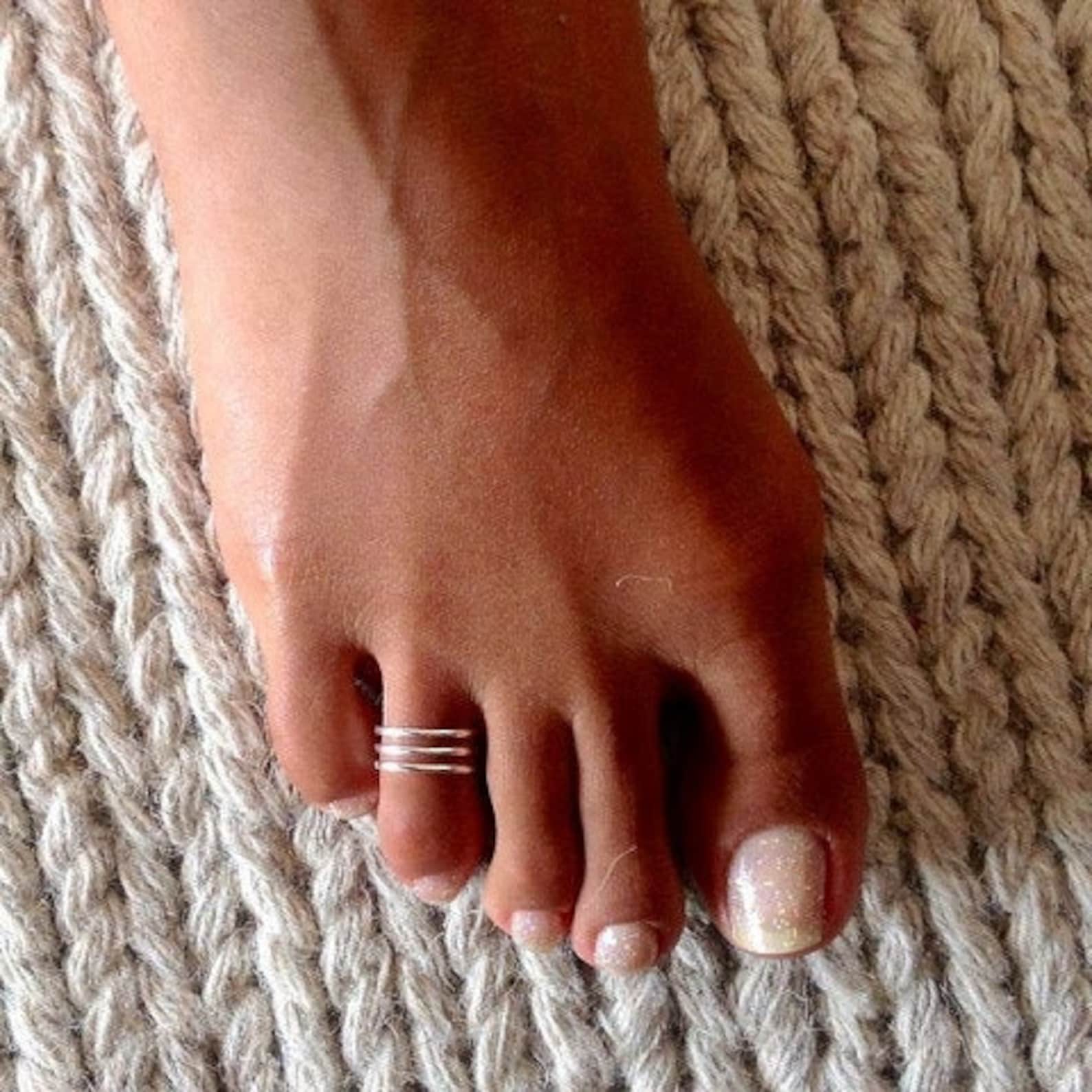 Beautiful Sterling Silver Toe Ring Adjustable Toe Ring - Etsy
