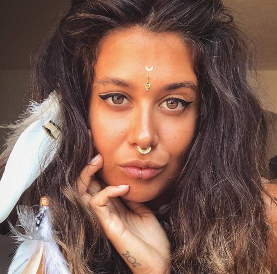 8mm Lip Ring, 16G Lip Ring, Piercing Jewelry, Unique Lip Piercing ...