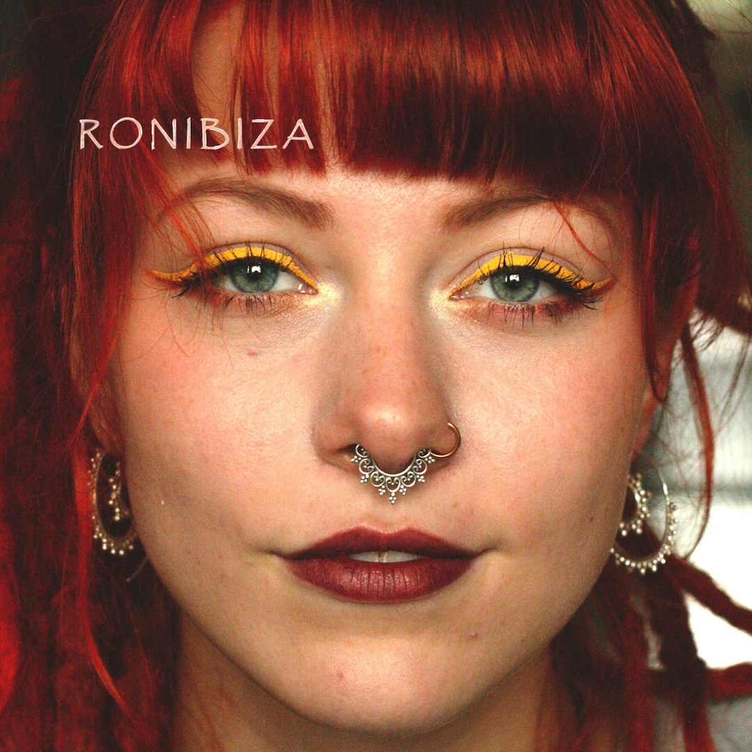 Big Silver Septum, Septum Piercing, Indian Septum Ring, Tribal Septum ...