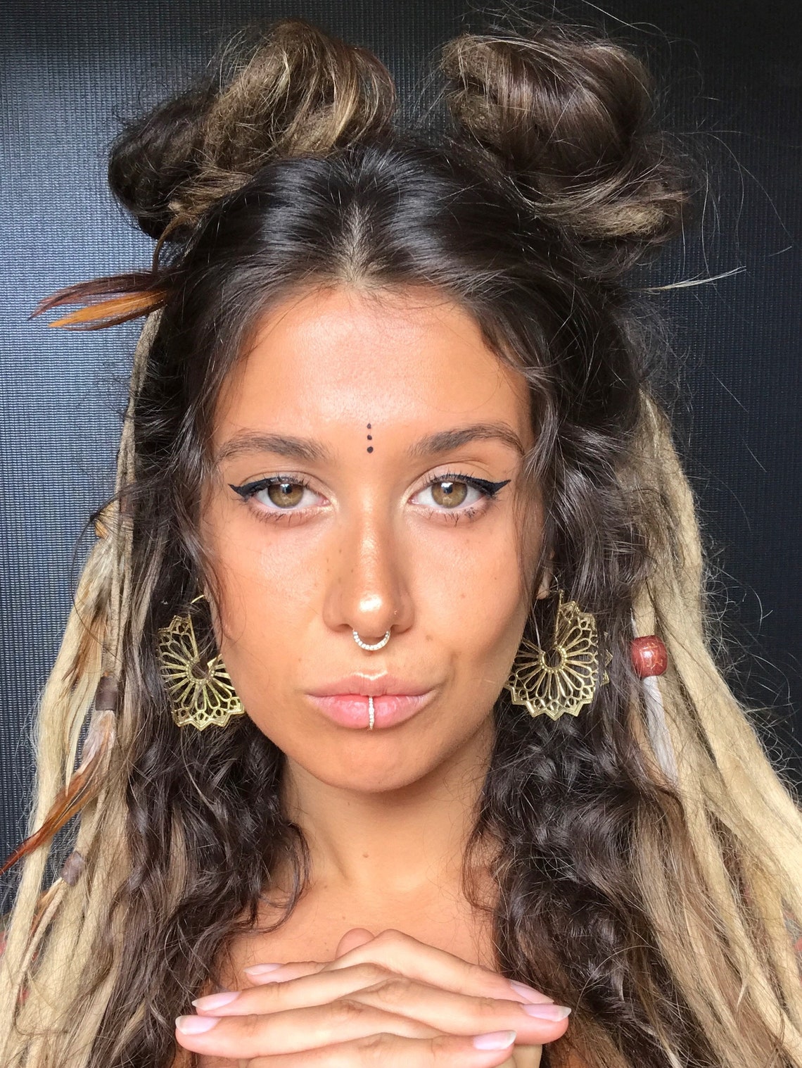 18G Septum Nose Piercing 8mm Septum Ring Tribal 18 Gauge - Etsy