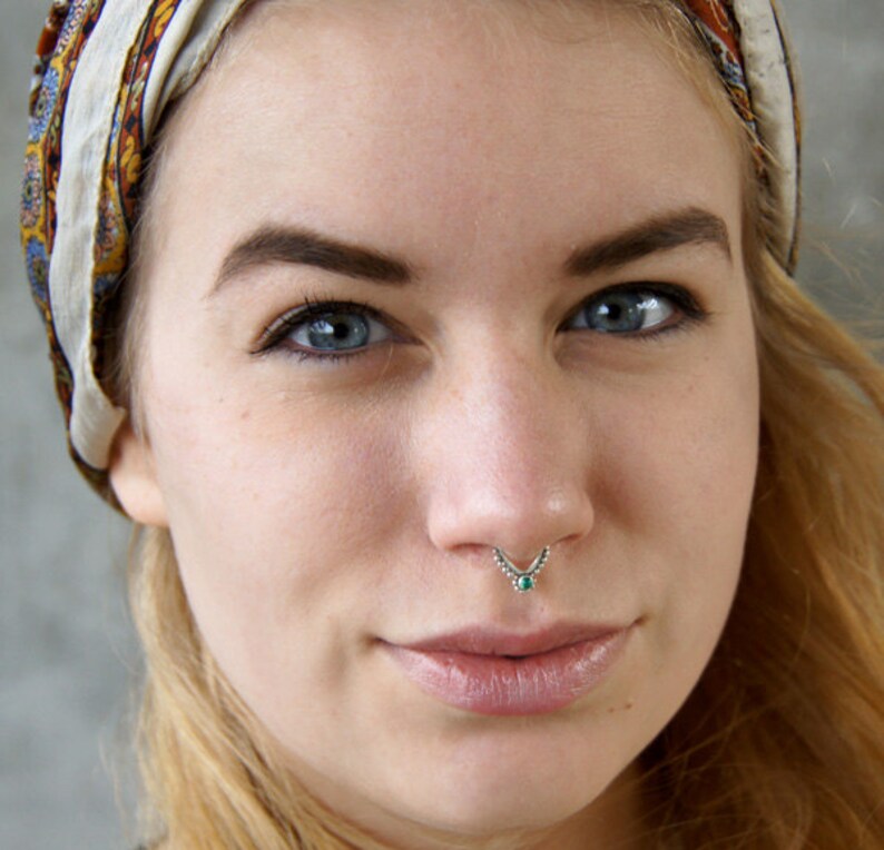 Fake Septum Ring Faux Septum Ring Fake Piercing Clip on - Etsy