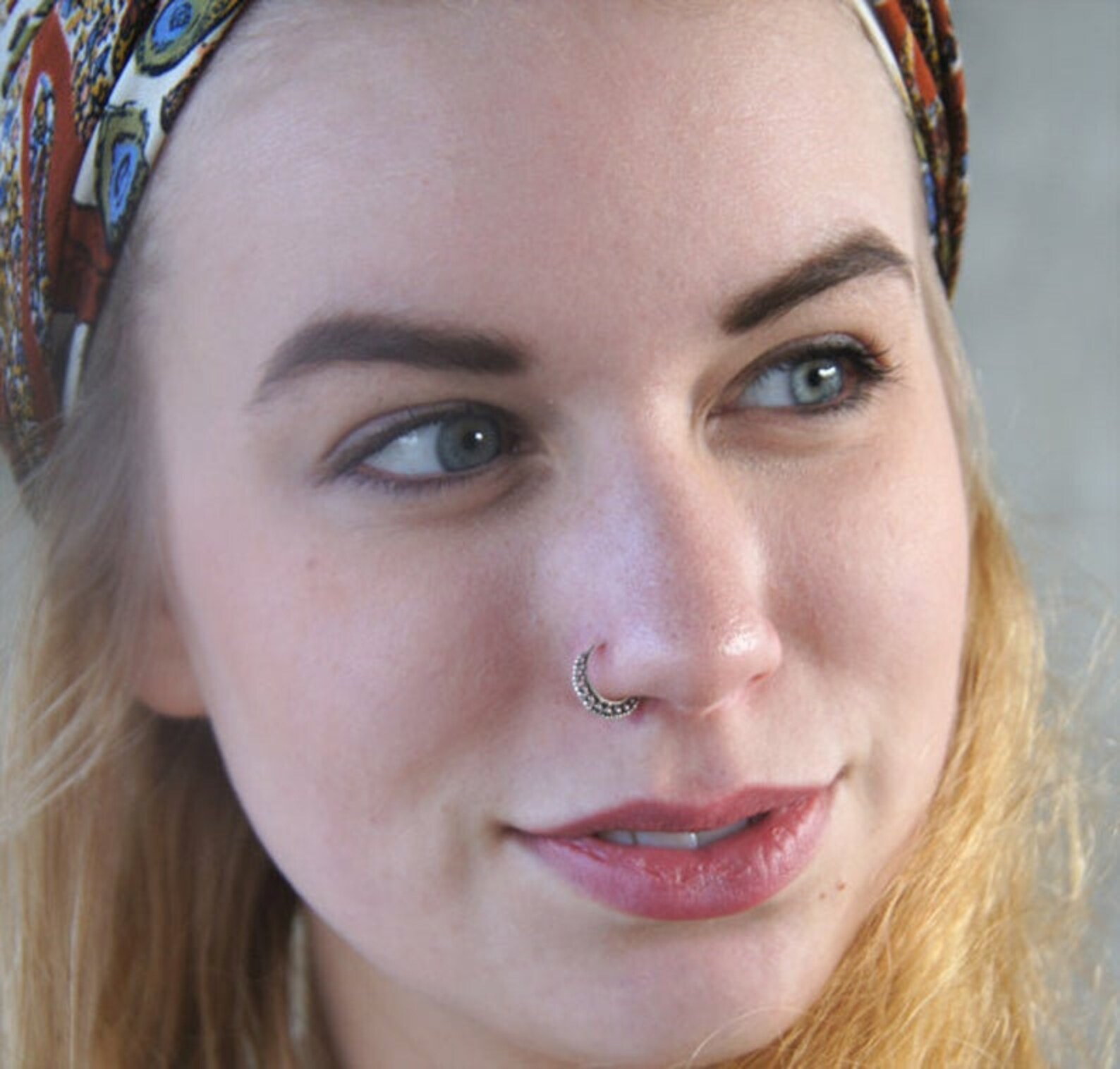 Tribal Nose Piercing Indian Nose Ring Nostril Jewelry | Etsy