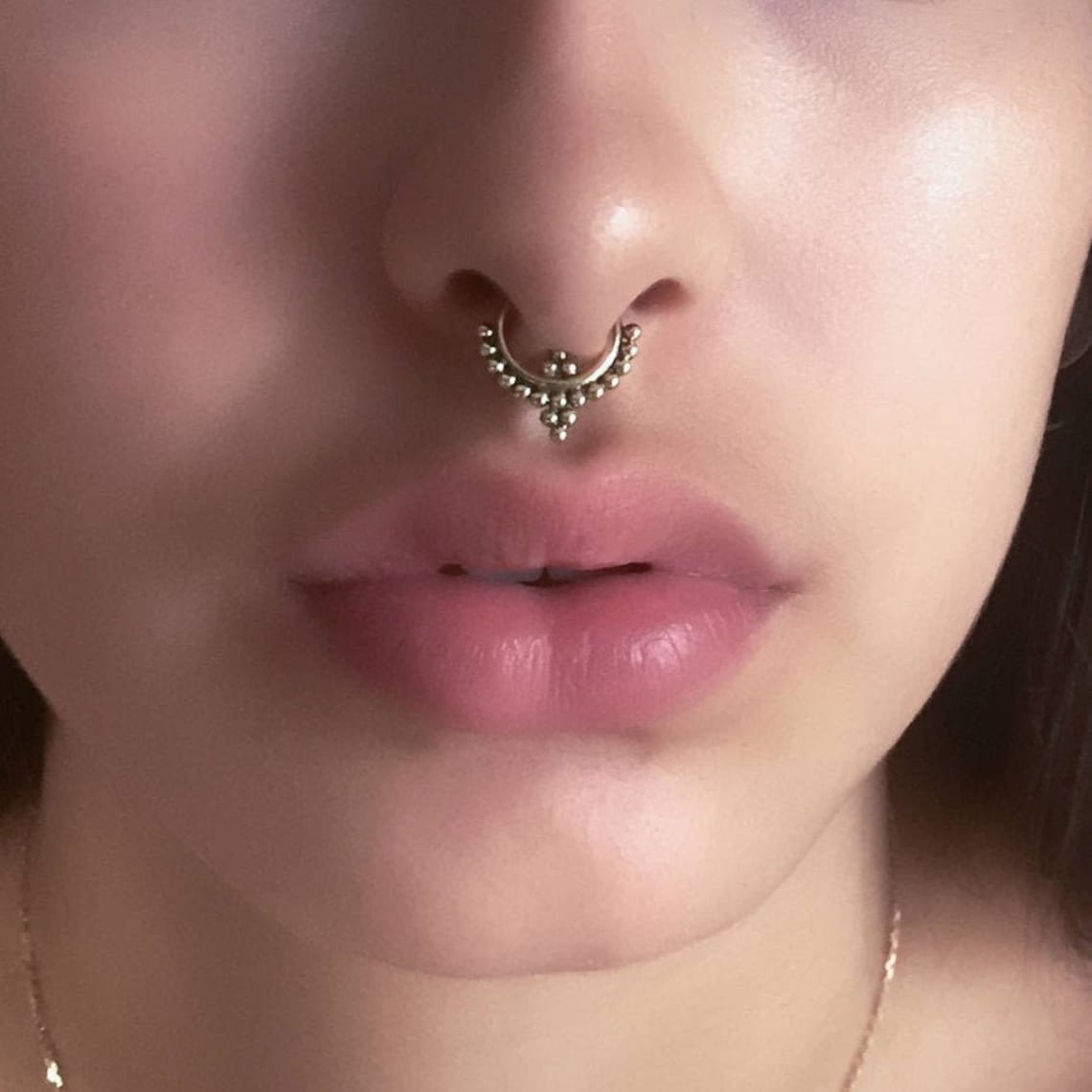 16g/18g Septum Ring 8mm Brass Septum Ring Septum Piercing - Etsy