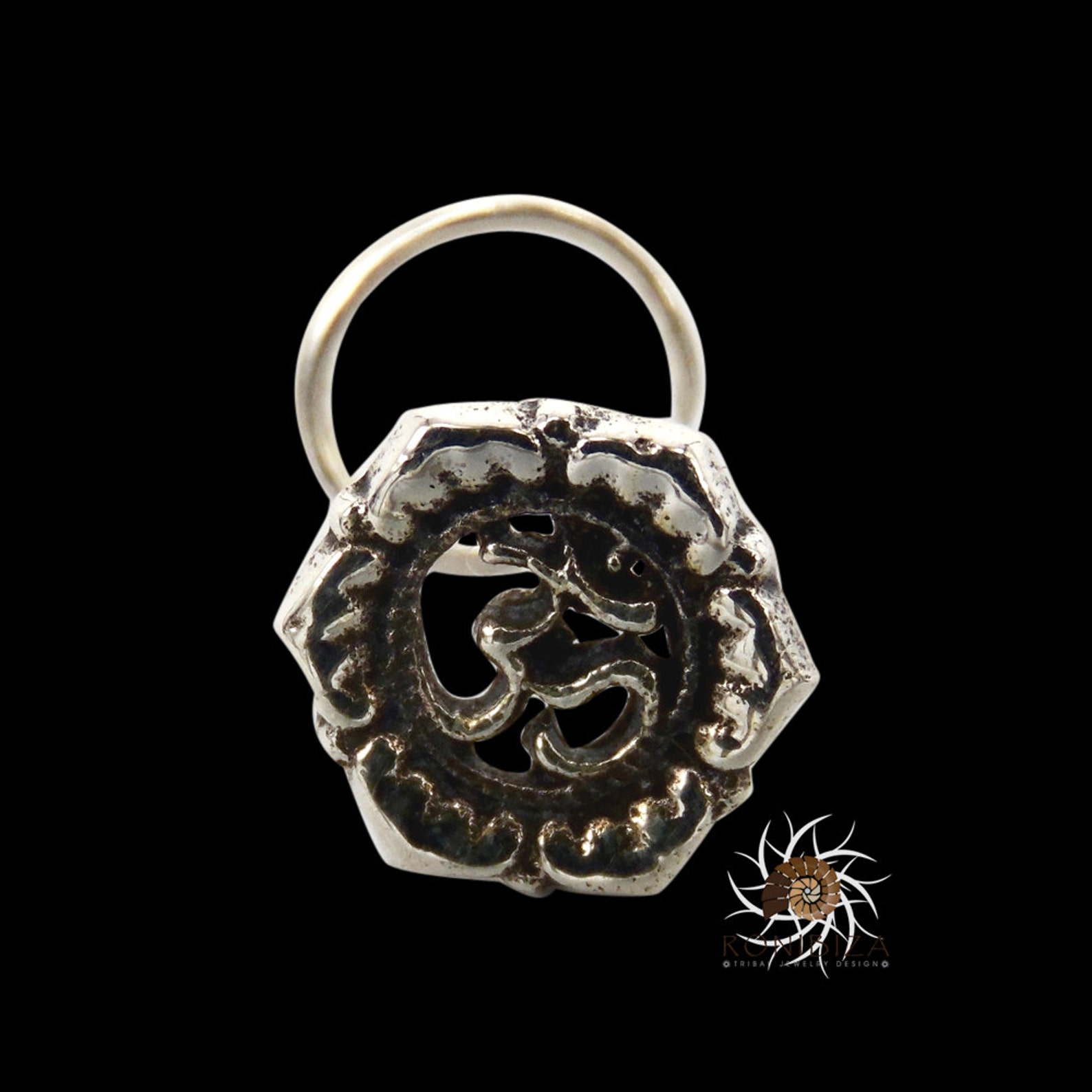 Indian Nose Stud Ohm Jewelry Gold Plated Nose Piercing - Etsy